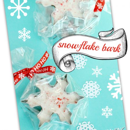Snowflake Peppermint Bark