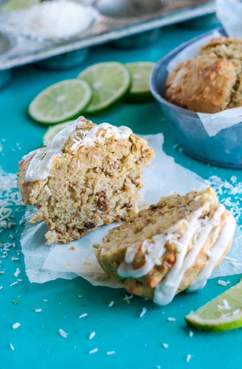 Coconut-Lime Avocado Muffins - Peas and Crayons Blog