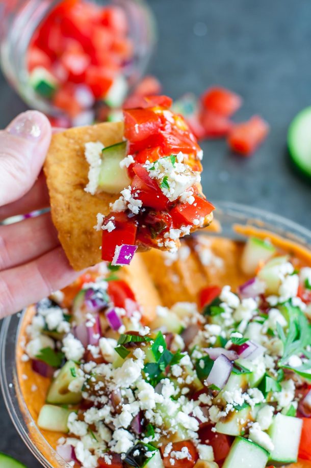 Layered Hummus Dip Recipe