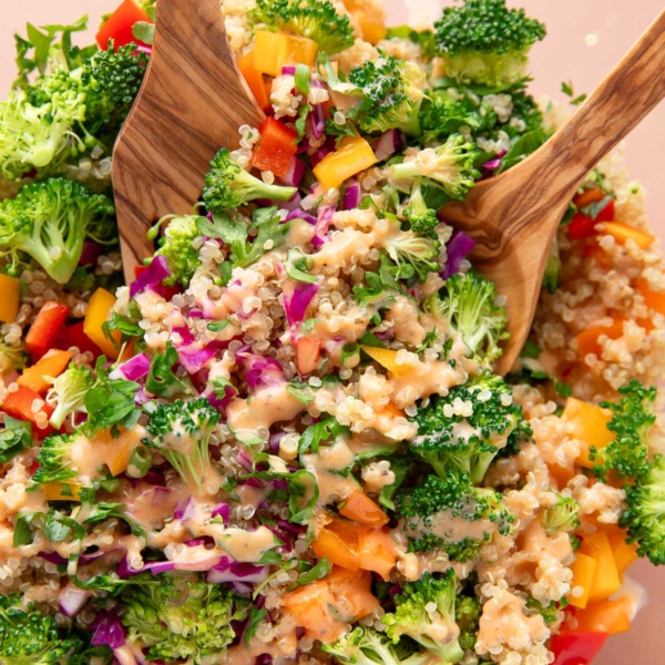 Confetti Quinoa Salad - Peas and Crayons