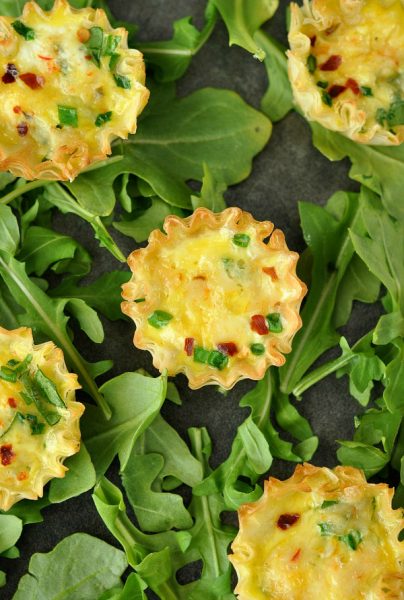 Mini Phyllo Quiche Cups Recipe - Peas and Crayons