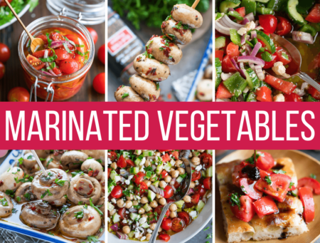 Marinated Vegetables - 5 Delicious Recipes! - Peas and Crayons
