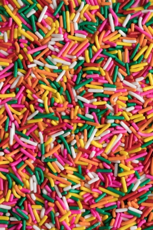 Vanilla Pudding Cookies with Rainbow Sprinkles - Peas and Crayons