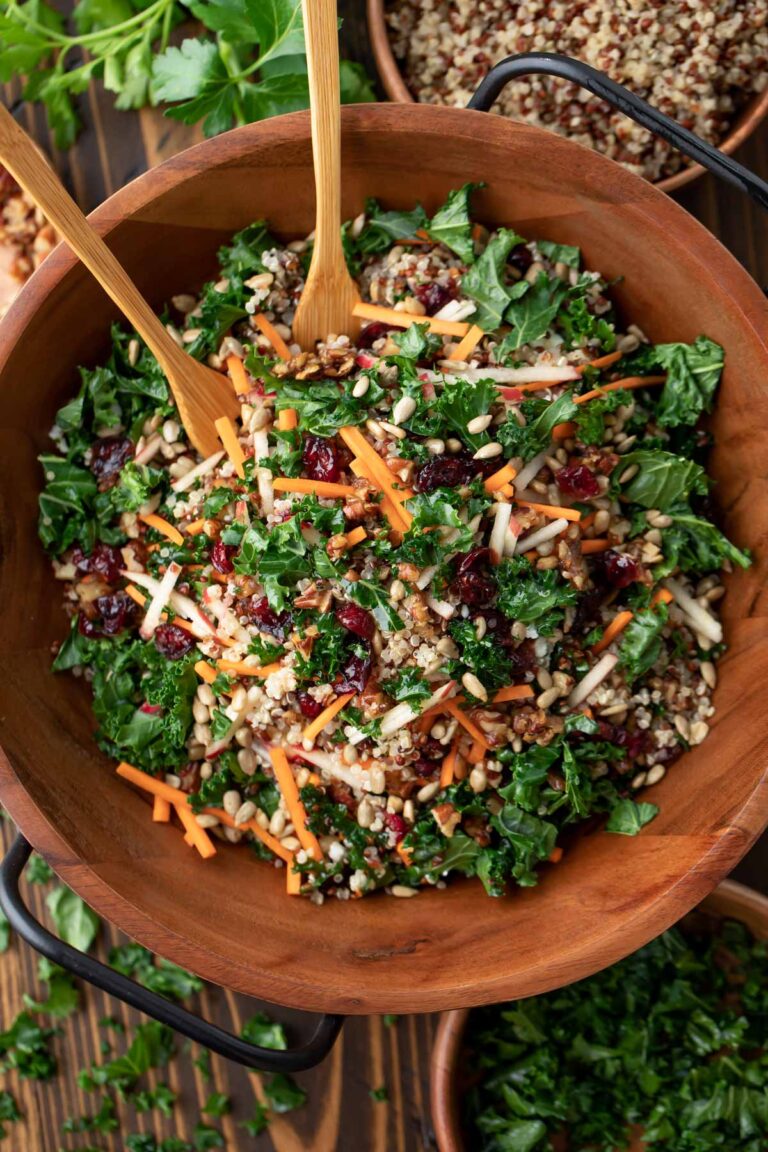 Kale Tomato Salad - Peas and Crayons