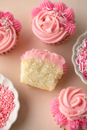 Small Batch Valentine Cupcakes - Peas and Crayons