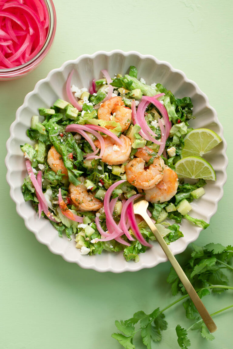 Chimichurri Shrimp Salad - Peas and Crayons