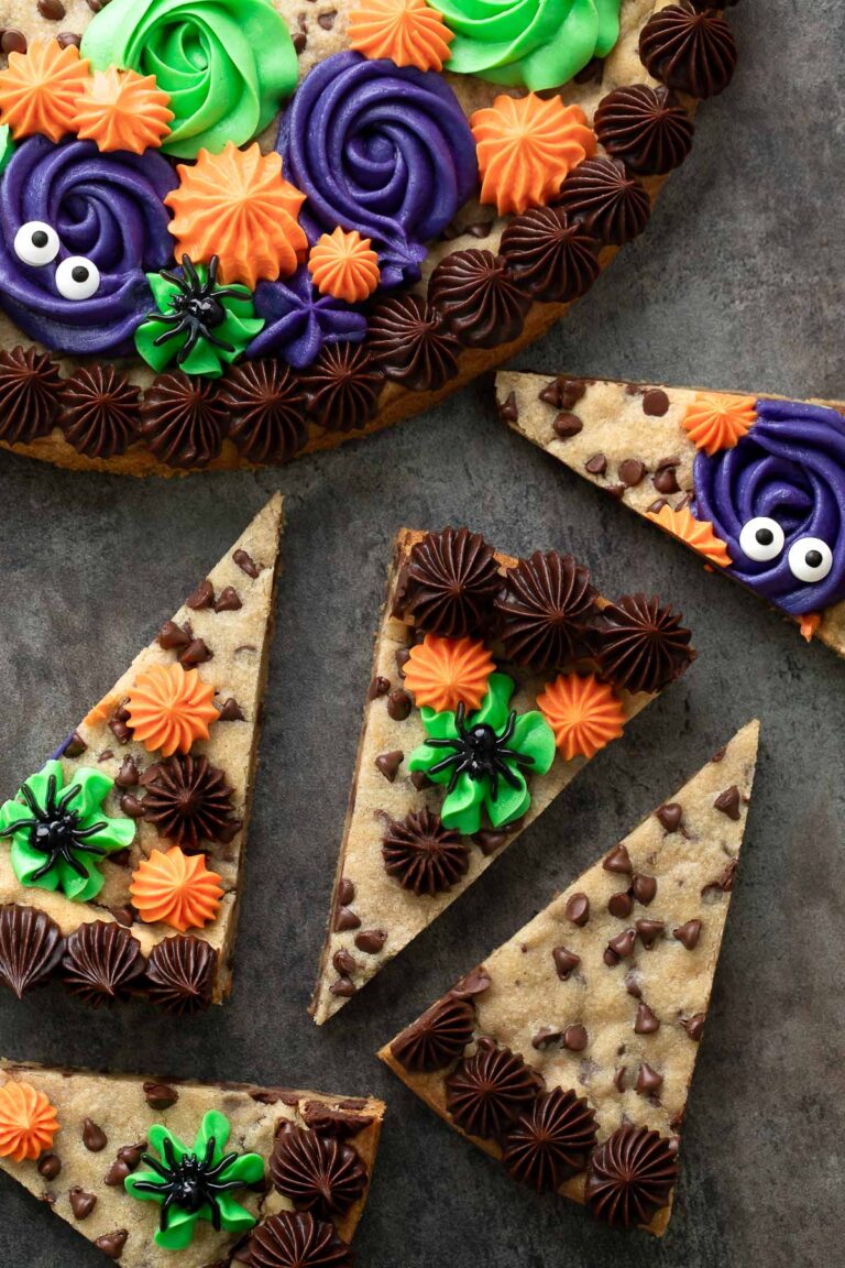 Halloween Cookie Cake - Peas and Crayons