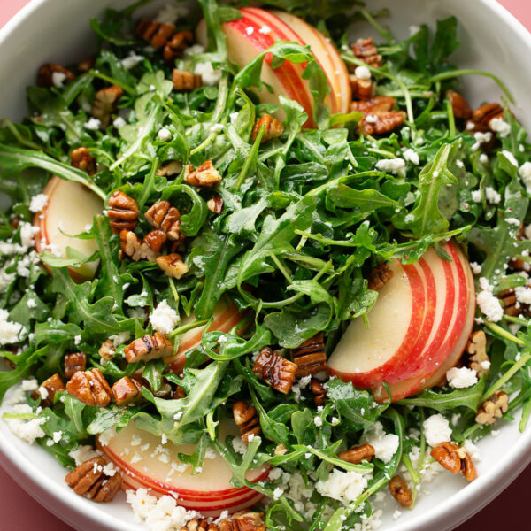 Apple Pecan Arugula Salad - Peas and Crayons
