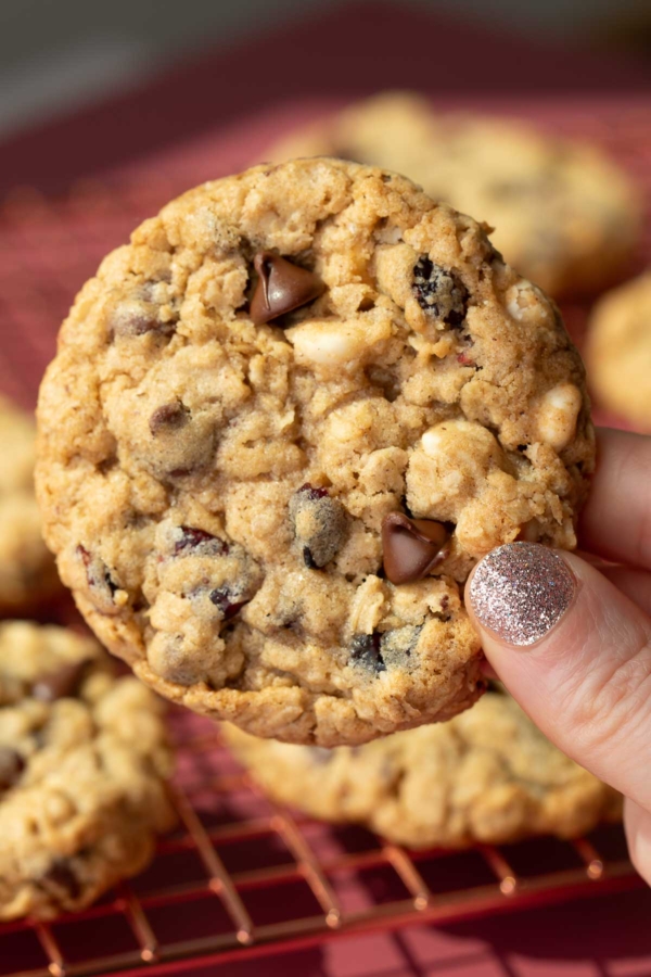 Oatmeal Cranberry Chocolate Chip Cookies - Peas and Crayons