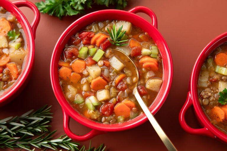Lentil Potato Soup - Peas and Crayons