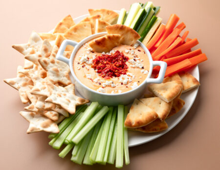 Spicy Feta Dip - Peas and Crayons