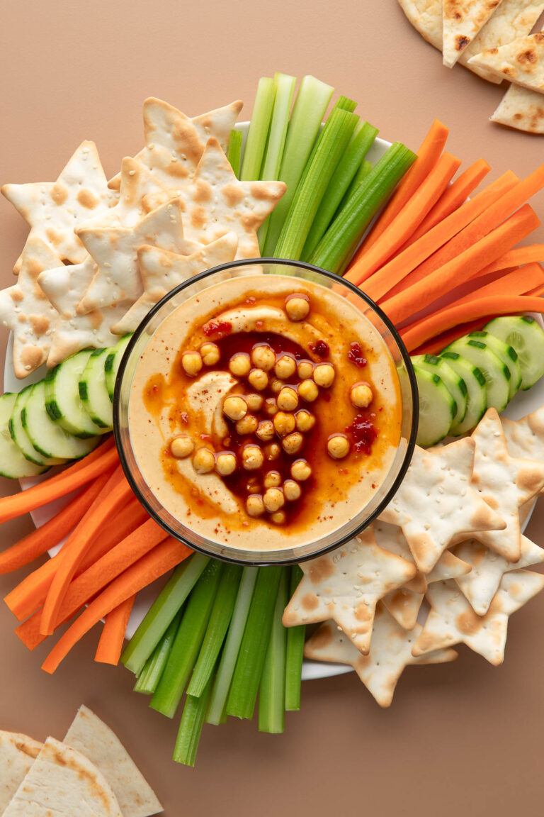 Loaded Hummus Dip with Tomatoes and Feta