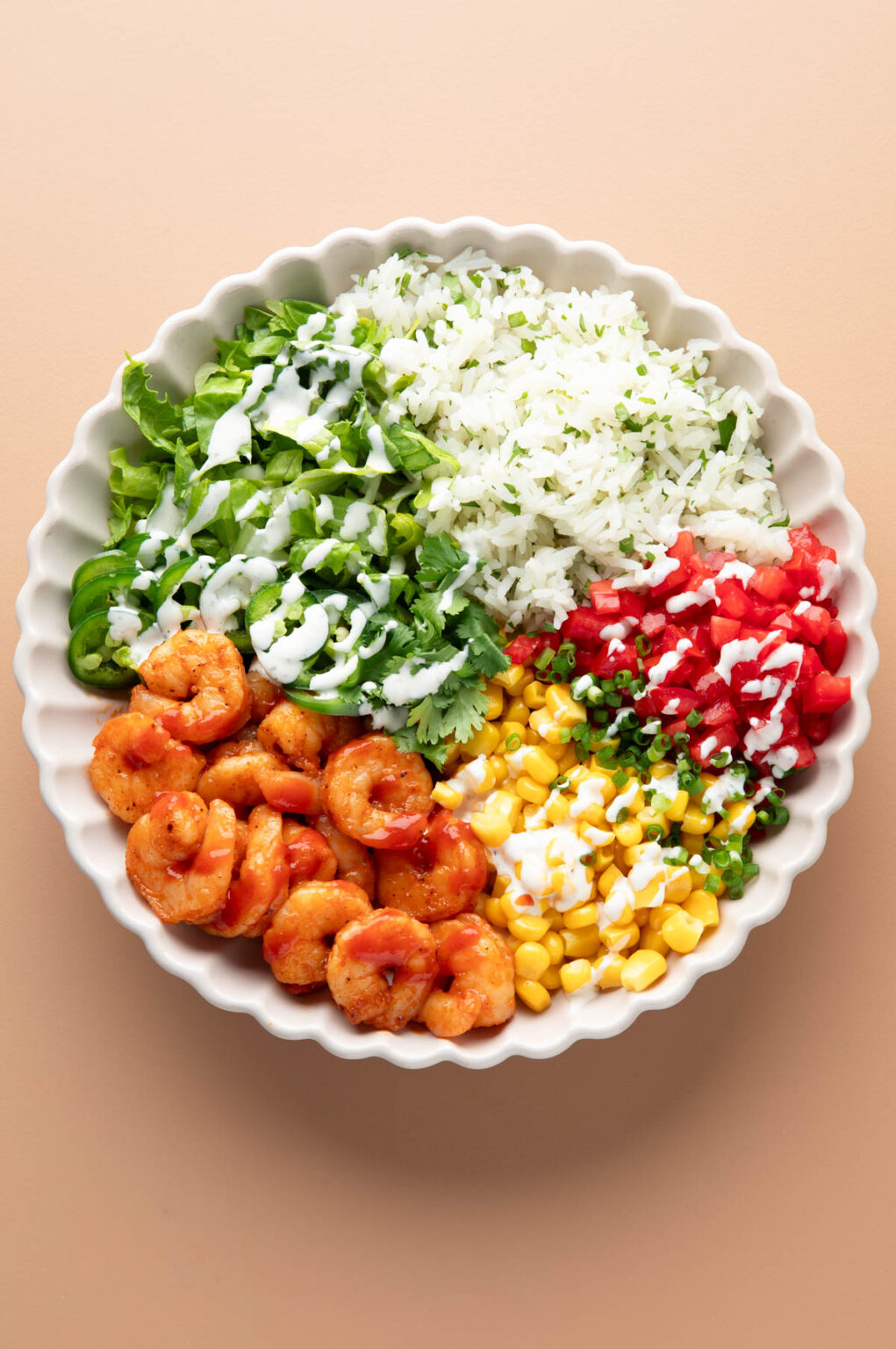 Shrimp Burrito Bowls - Peas and Crayons