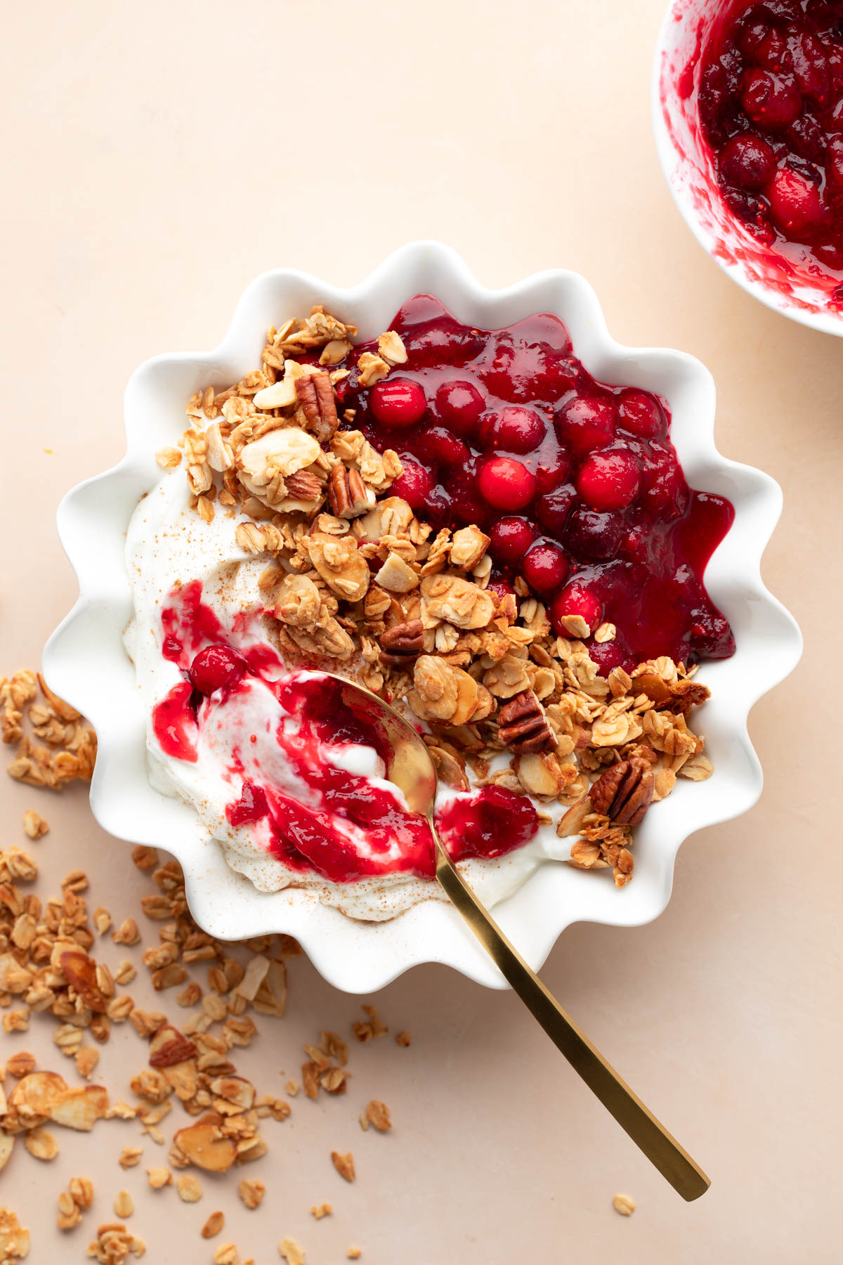 Cranberry Yogurt Bowl - Peas and Crayons